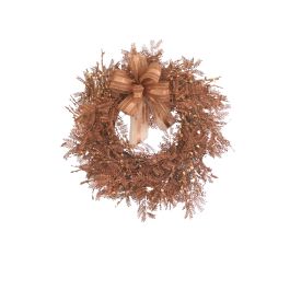 Brown-Copper Glitter Twig Wreath - Distinctive Designs